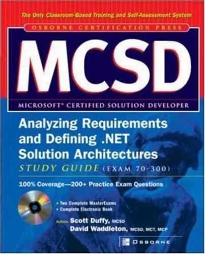 Microsoft Test Yourself Ser.: Mcsd/Mcad/Mcdba Ser.: MCSD Analyzing ...