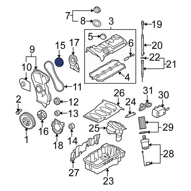 Volkswagen of America 06D109111B - Engine Timing Camshaft Gear for sale ...