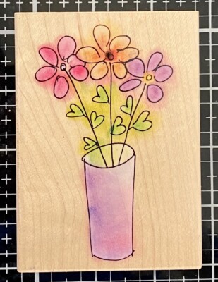 POSY SKETCH Hero Arts watercolor botanical flower vase spring garden ...