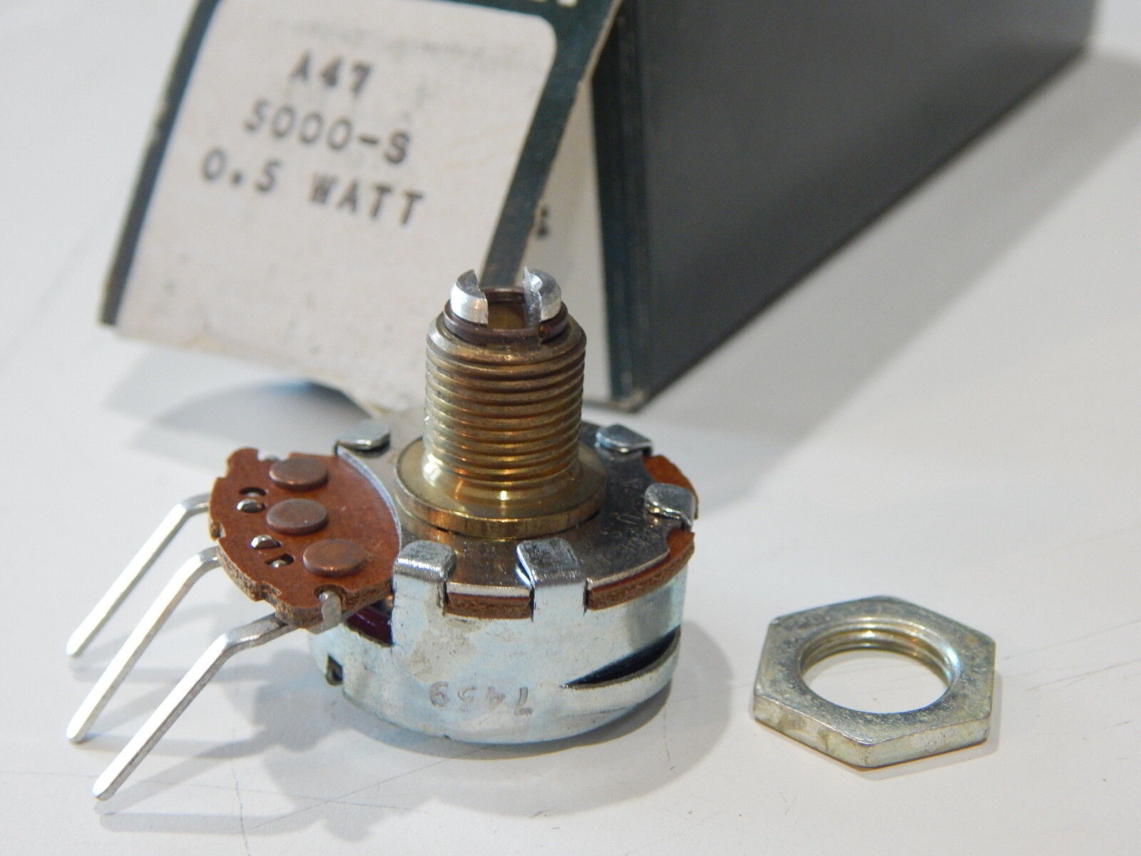 5K OHM 5000 1/2 WATT POTENTIOMETER QUALITY CLAROSTAT A47-5000-S - FAST ...