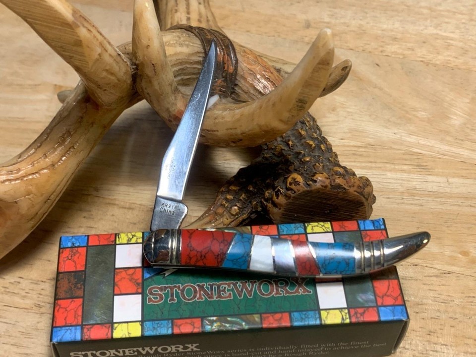 Rough Ryder Stoneworx Texas Toothpick 3" Pocket knife RR916 | eBay