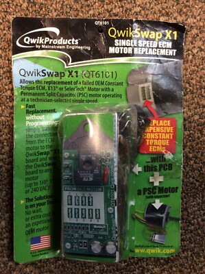 QT6101 Quick Swap X1 - Single Speed Replacement for ECM, X13, Selectech ...