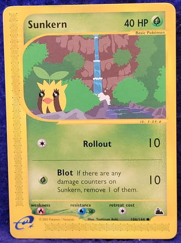 Sunkern Skyridge eReader Card Near Mint 106/144 Regular Non-Holo ...