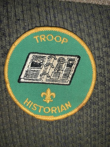 Older Boy Scout Troop Historian Patch - See Description | eBay