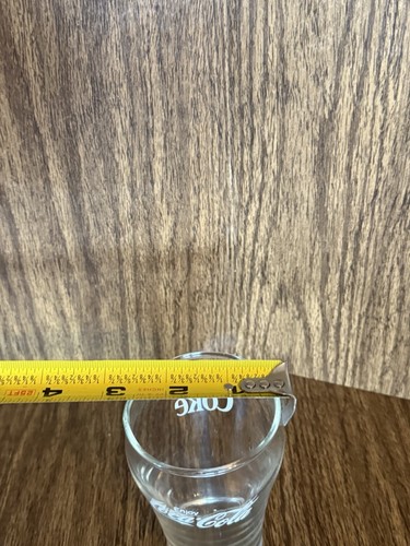 (1) Vintage LIBBEY COCA COLA Drinking Glass Clear Glass with White Logo ...