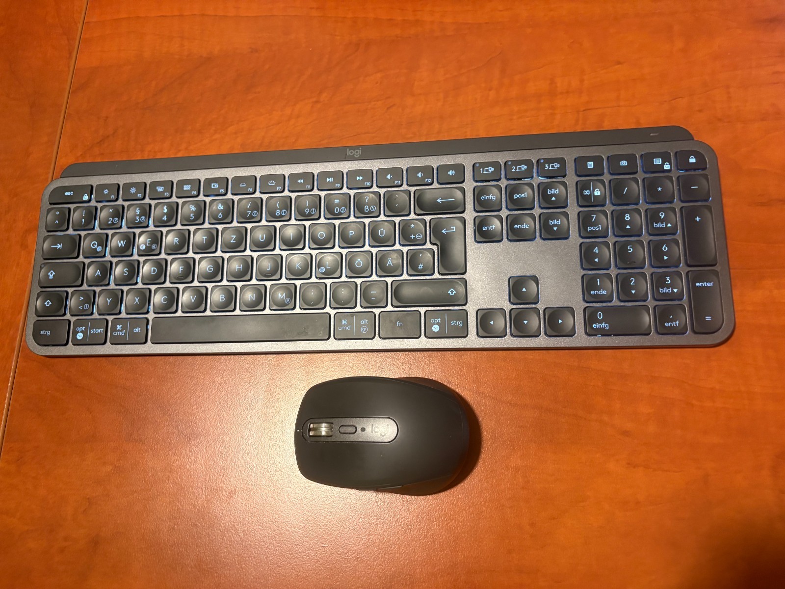 Logitech MX Keys + MX Anywhere 3S (kabellose Tastatur mit Maus, NP ca ...