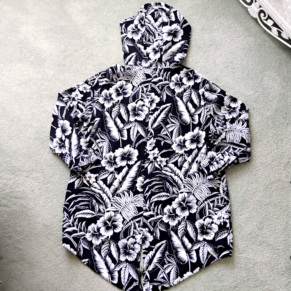 NWT 2X Women's Plus Ralph Lauren Tropical Floral Print Hooded ...