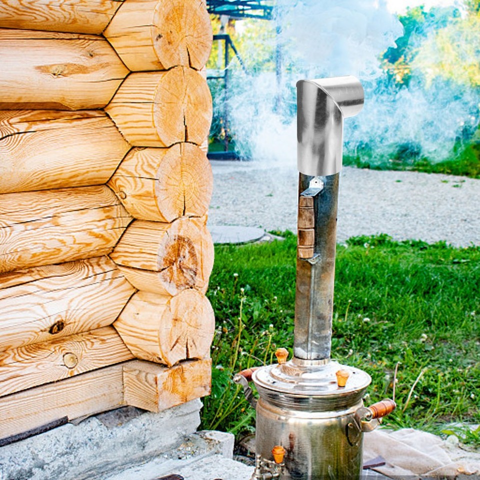 Metal Fire Stove Exhaust Flue Chimney Extension Tube Stainless Steel ...