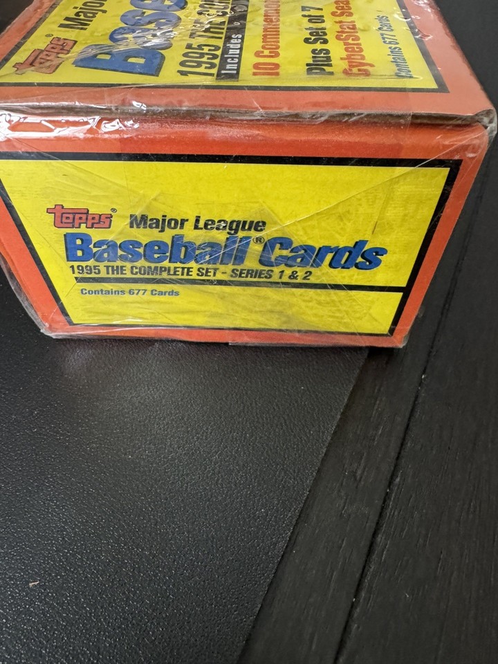 SEALED 1995 TOPPS BASEBALL COMPLETE SET SERIES 1 & 2 INCLUDES BONUS ...