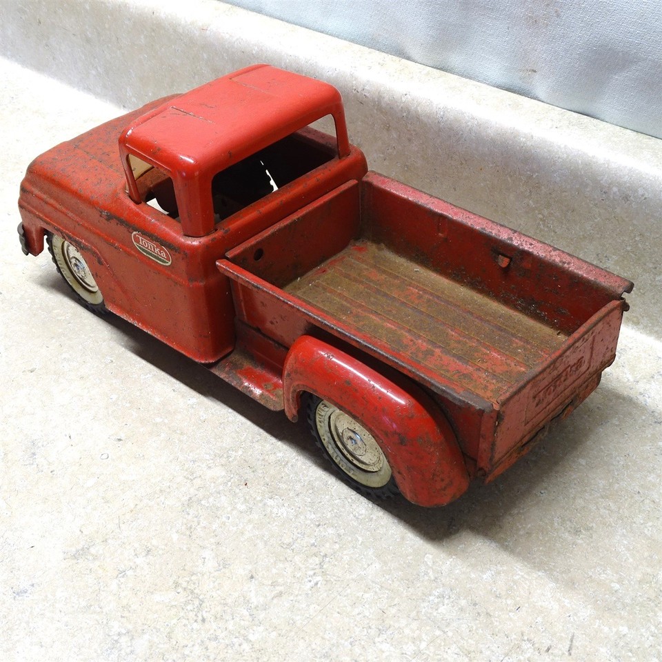 Vintage Tonka Custom Lowered Stance Step Side Pick Up Truck, Red | eBay