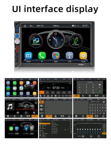 Double 2 Din Car Stereo Radio Multimedia Player Head Unit Bluetooth ...