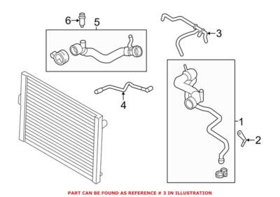 Genuine OEM Engine Coolant Overflow Hose for BMW 17127619702 | eBay