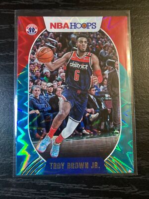 2020-21 Panini NBA Hoops Teal Explosion Troy Brown Jr #27 Washington ...