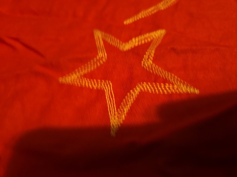 1955 - 1960 Original Stitched Soviet Hammer Sickle Flag 46" X 23 ...