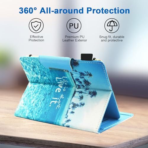 10 Inch Tablet Case, Universal 10 10.1 Inch Android Tablet Cover, Sea ...