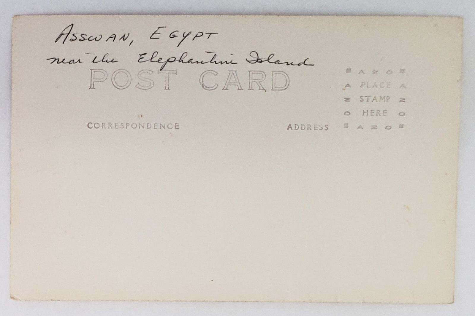 Antique RPPC Postcard - Aswan, Egypt near Elephantine Island c.1915 ...