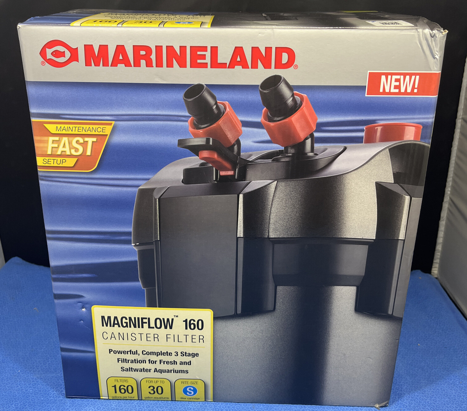 Marineland Magniflow Canister Filter 160 GPH for Aquariums, Easy ...
