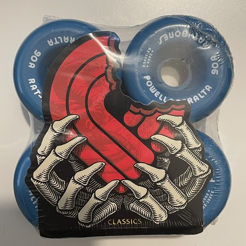 Powell Peralta Rat Bones Skateboard Wheels Old School Re-Issue Blue ...