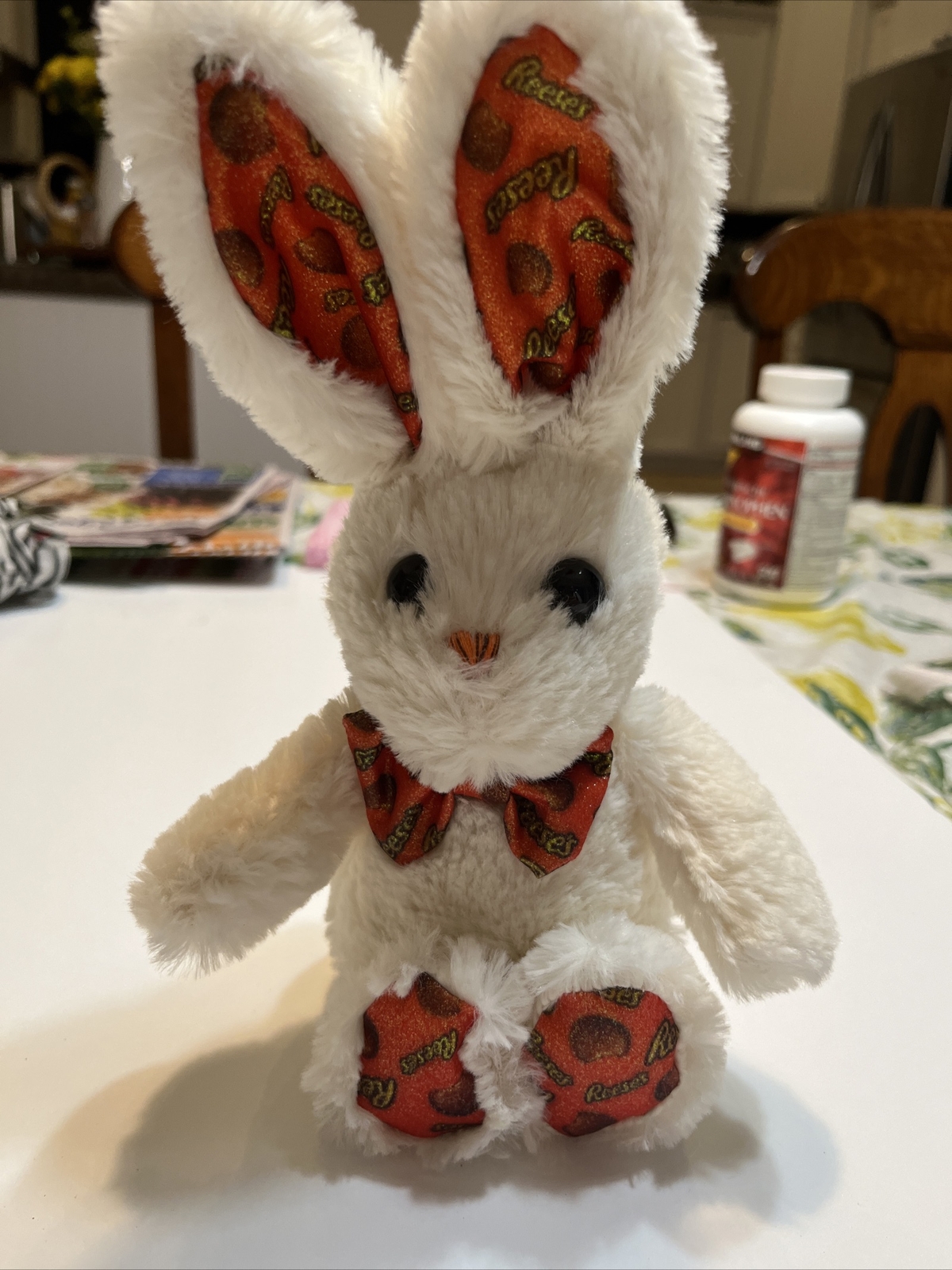 Reese's Bunny Rabbit Plush Sparkly Bow Tie Easter Stuffed Animal Toy | eBay