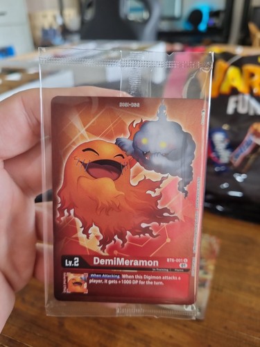 Digimon TCG Card Game - DemiMeramon BT6-001 R Alt Art BOX TOPPER | eBay