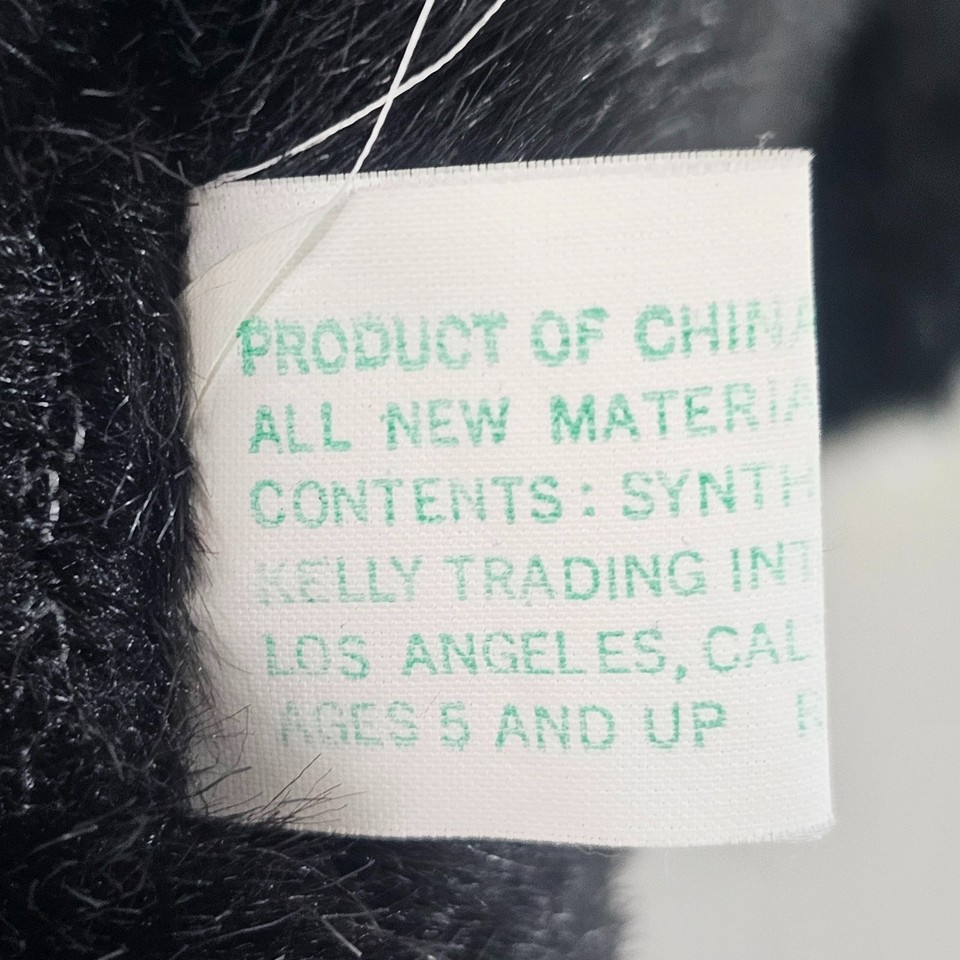 Kelly Trading Bull Cow Plush Baby Calf Black White Stuffed Farm Animal ...