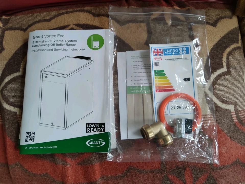 Grant Vortex Eco External 21-26kW System Oil Boiler VTXSOMECO21/26 New ...