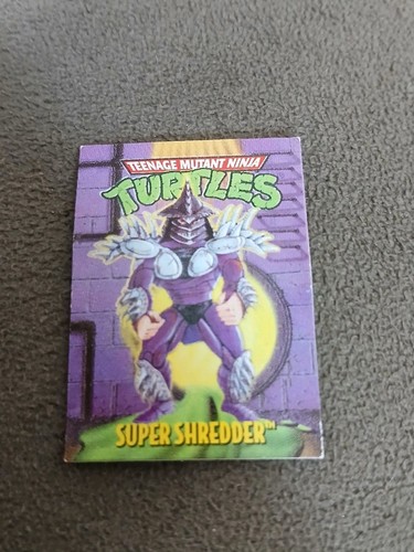 TMNT Mini Mutants Super Shredder Card Teenage Mutant Ninja Turtles ...