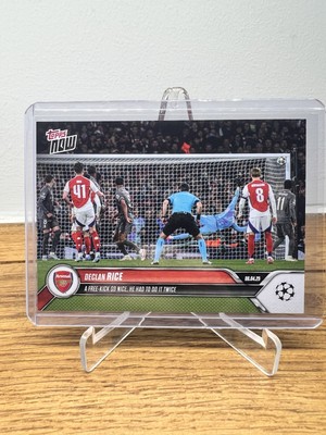 Topps Now UCL 2024/25 Declan Rice Free-kick Double #130 Arsenal | eBay UK
