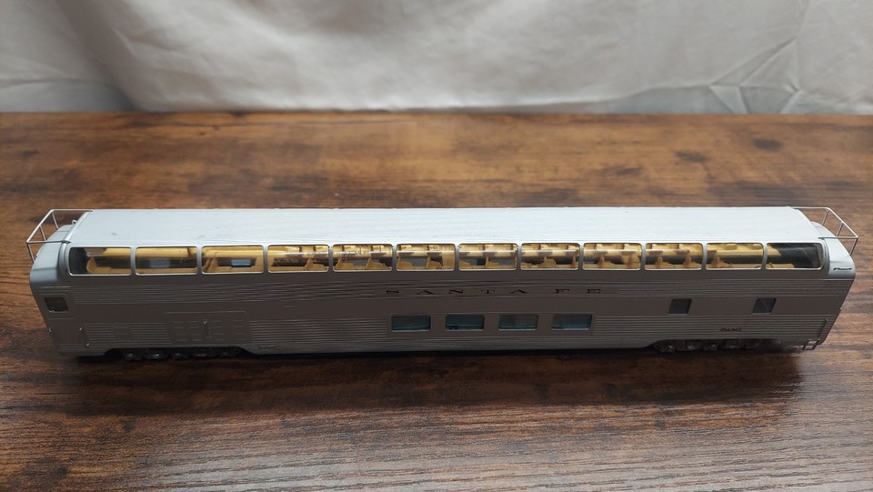 HO Scale Brass S. Soho Santa Fe #506 BI-level Dome Coach W/ Interior | eBay