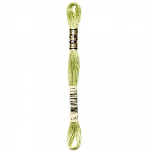DMC Embroidery Floss Color Light Yellow Green #3348 | eBay