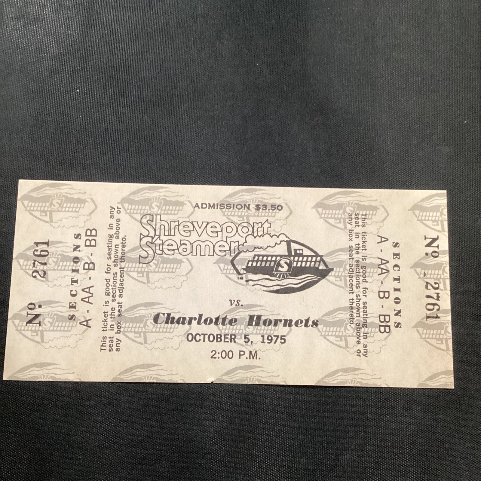 1975 Oct 5 Charlotte Hornets v Shreveport Steamer World Football League ...