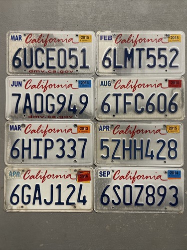 ONE CALIFORNIA LICENSE PLATE LIPSTICK💄 STYLE RANDOM LETTERS/NUMBERS ...