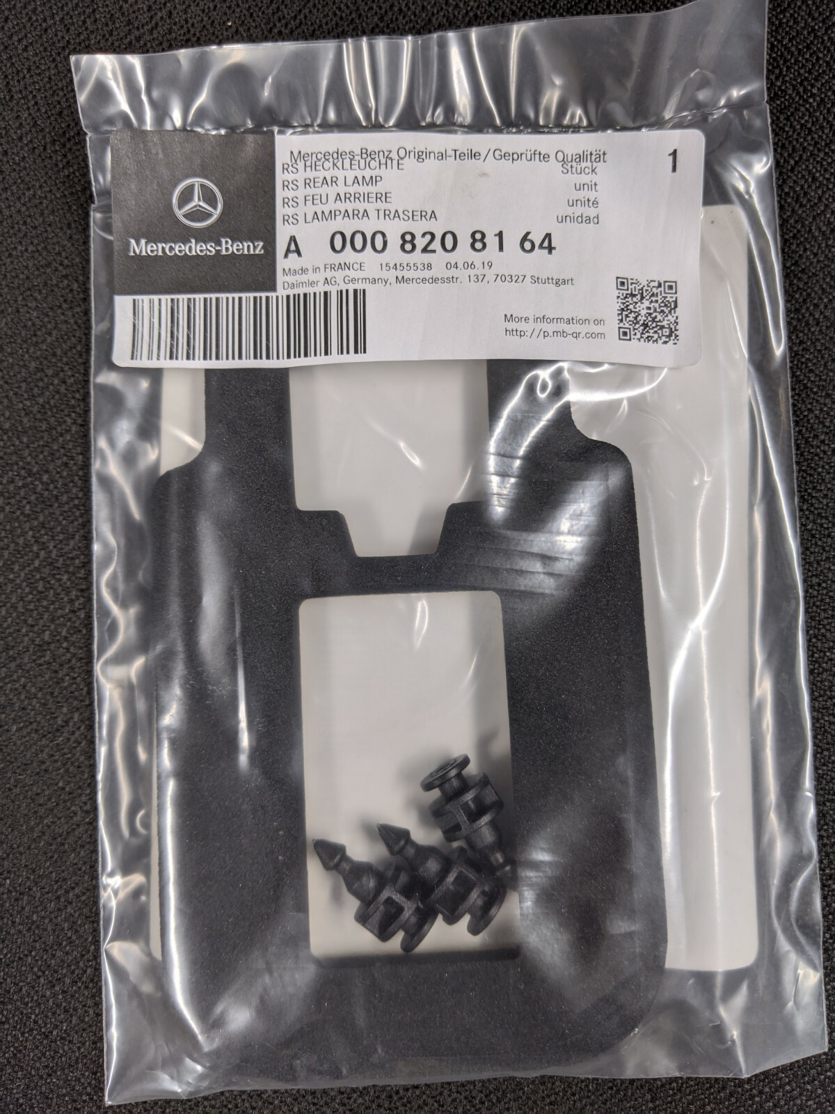 Genuine MERCEDES BENZ W906 SPRINTER Rear Lamp Repair Clip & Seal Kit ...