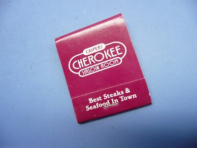 Vintage Matchbook - "CASPERS' CHEROKEE SIRLOIN ROOM", St. Paul, MN ...