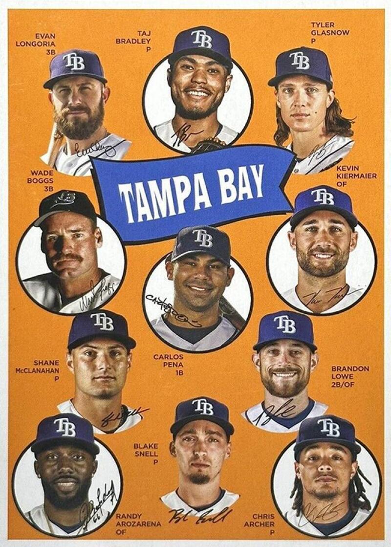 2023 Topps Archives 1969 Team History Baseball Post Card #H69-TBR Tampa ...