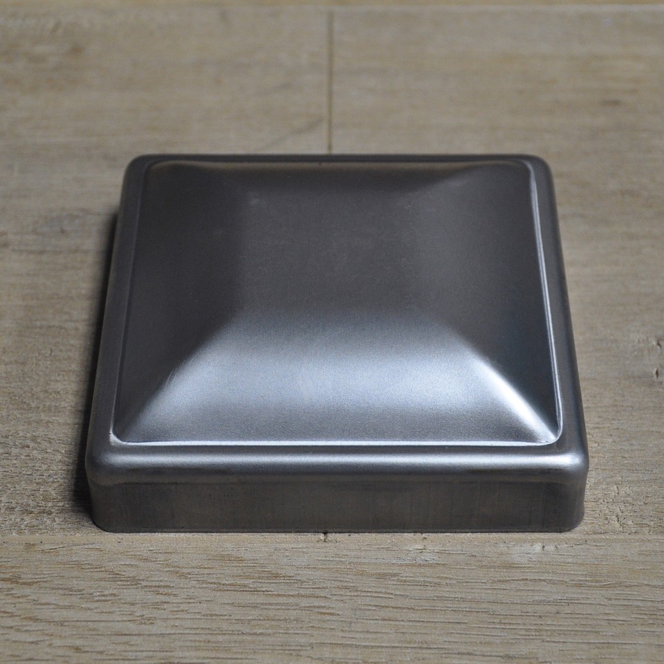 Post Cap Pressed Dome Steel Metal Square for Gate Fences Multiple Sizes ...