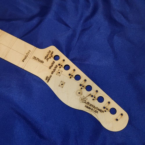 Custom Guitar Neck Template 25.5" Scale 3ply Modern Tele | eBay
