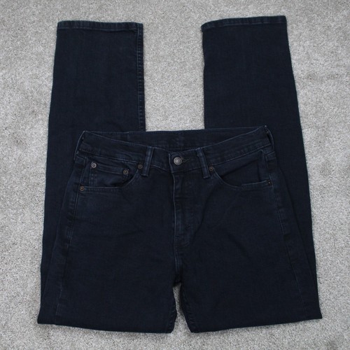 Levi 505 Jeans Mens 30x32 Blue Dark Wash Regular Fit 5-Pocket Stretch Denim | eBay