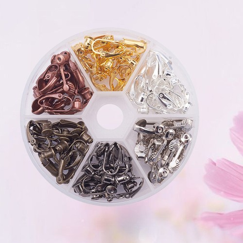 36 Pcs Ear Clip Accessories on Earring Converter Kit Non-piercing ...