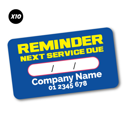 10X Custom Reminder Next Service Due Sticker Decal Next Oil #7057EN | eBay