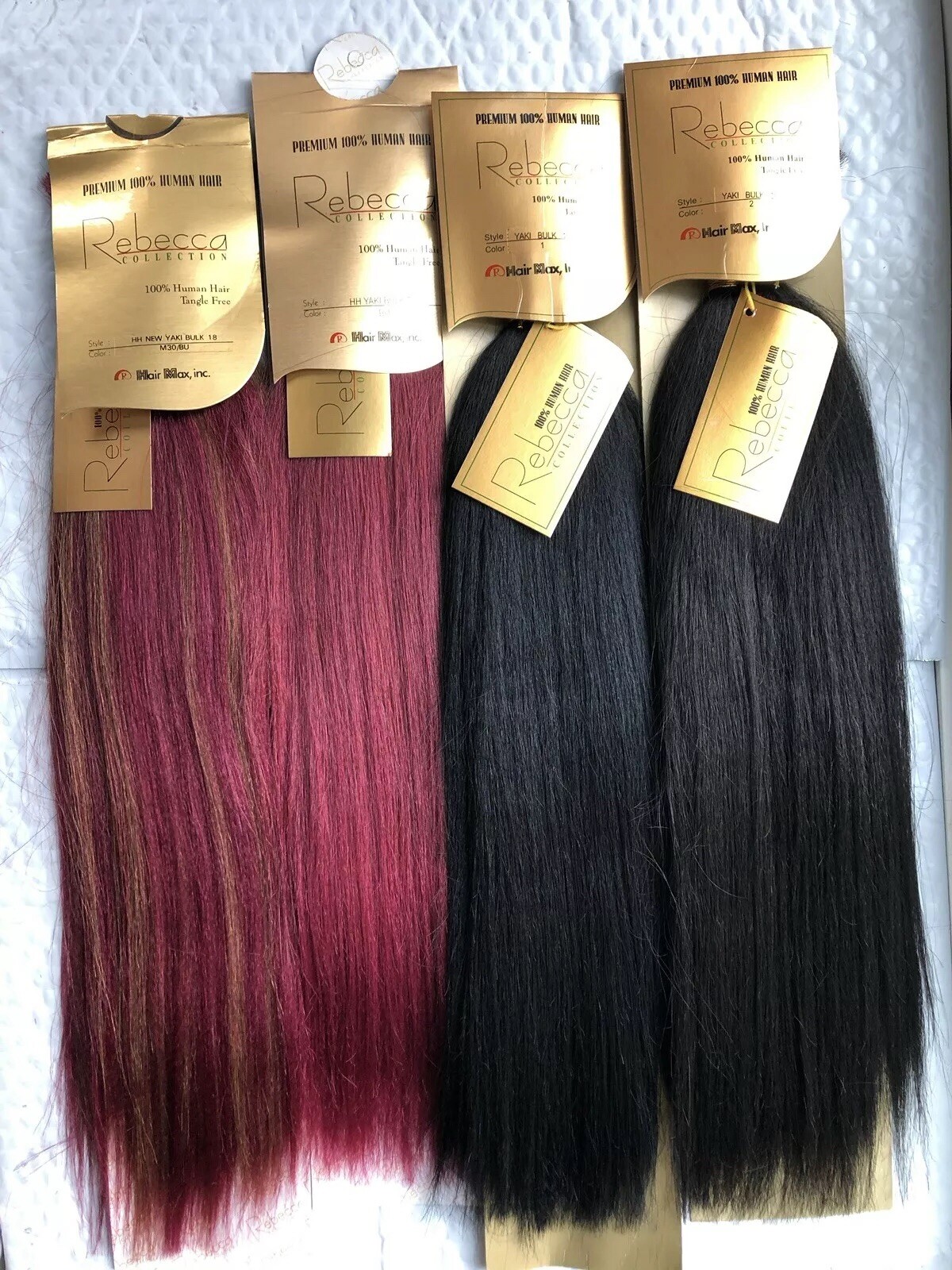 100% Human Hair for Braiding, 18-20" Long Yaki Bulk in Many Colors by ...