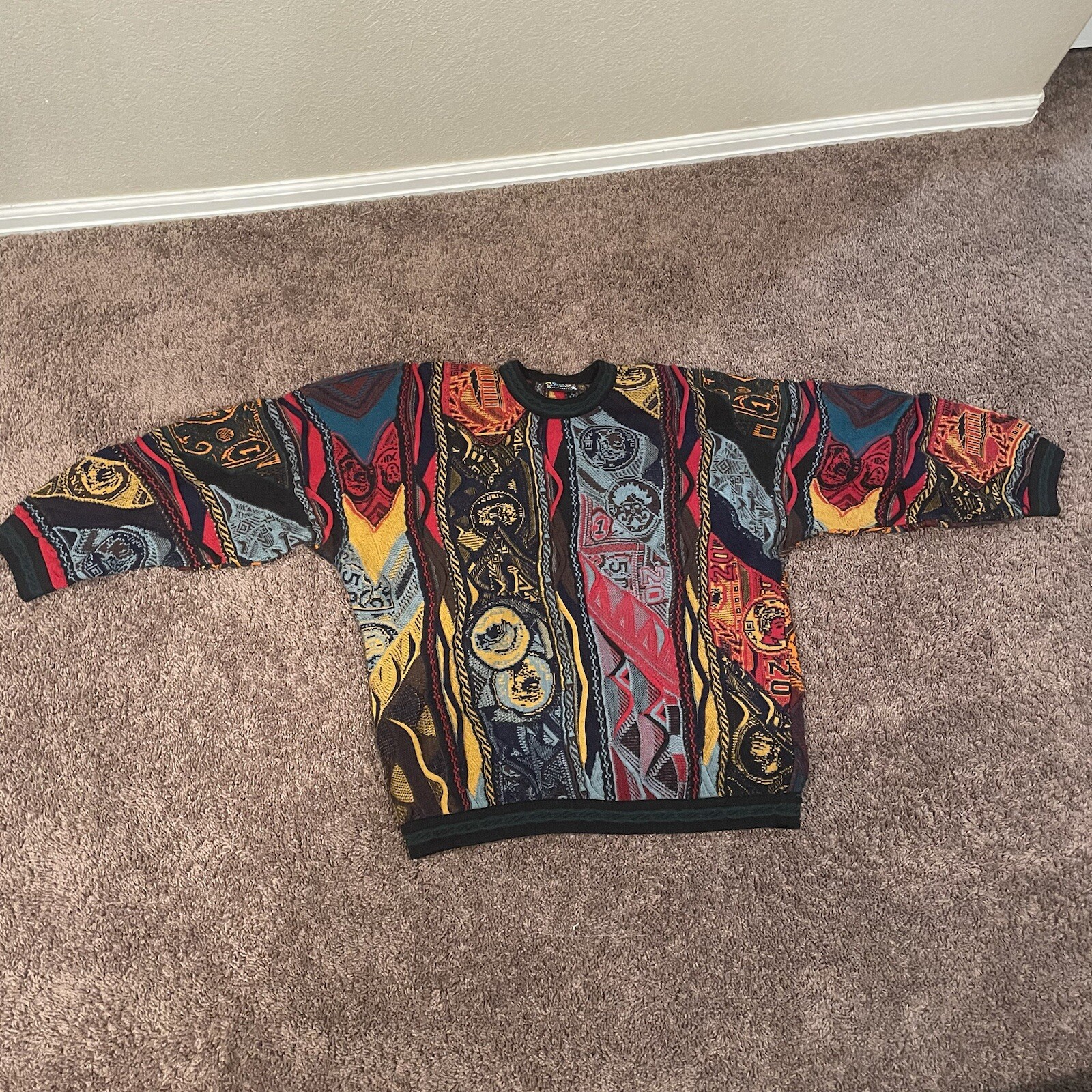 Vintage Coogi Australia Crewneck Sweater Tag size XL … - Gem