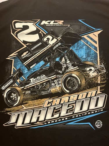 Carson Macedo Sprint Car T-shirt #2 2XL XX | eBay