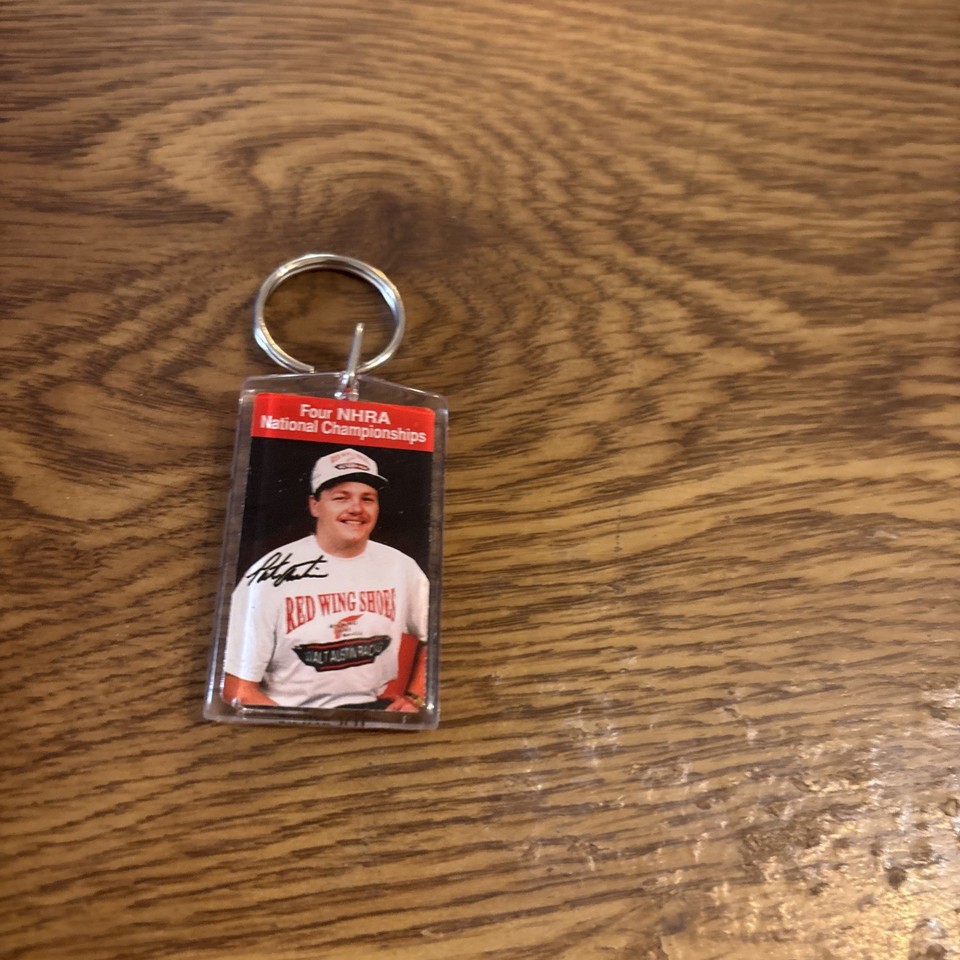 Red Wing Shoes Keychain with Pat Austin NHRA 2-1/4" | eBay