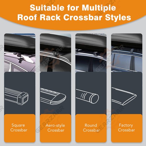 Car Roof Top Box Gloss Black 450L Large 90kg Luggage Top Car Budget UK ...