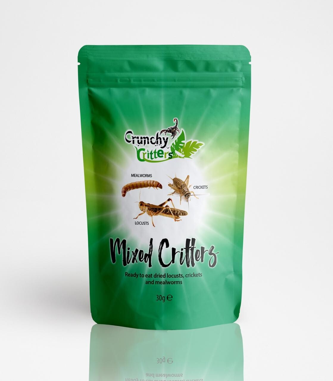 Crunchy Critters Edible Insects Mixed Critters-Mealworms, Crickets ...