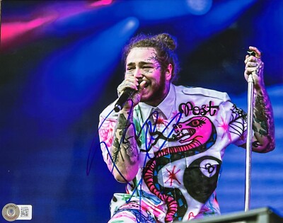 Post Malone Signed Autographed 8x10 Stoney - Rockstar - Circles - Wow ...