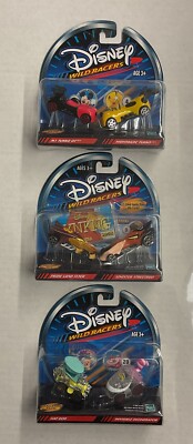 Hasbro Disney 2002 Disney Wild Racers Set Of 3 M1 Turbo GT & Hightailin ...