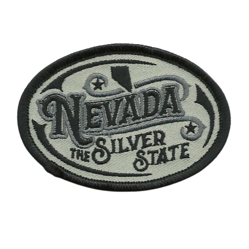 Nevada Patch – The Silver State – Travel Patch Iron On – NV Souvenir ...
