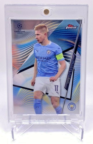 2020-21 Kevin De Bruyne Topps Finest Silver Manchester City Soccer Card ...